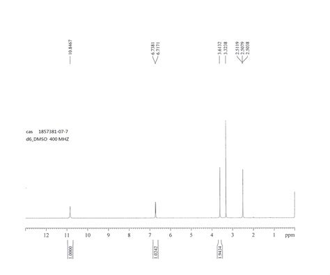 5bromo4 6difluoro2 3dihydro1Hindol2one 1857381 07 7 1H NMR
