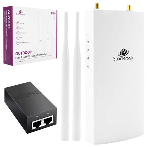 Wzmacniacz Wifi Access Point 1200mbps Poe 4w1 Repeater Ip66 Spacetronik