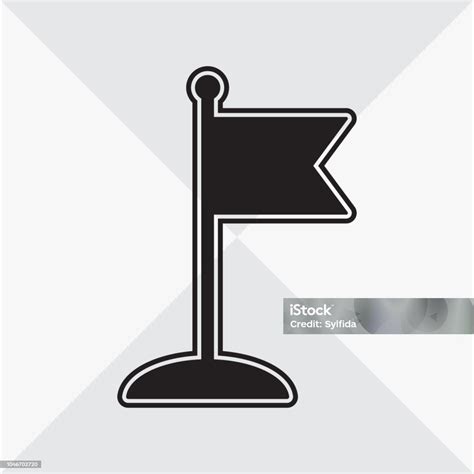 회색 바탕에 블랙 플래그 아이콘입니다 벡터 일러스트 레이 션 1에 대한 스톡 벡터 아트 및 기타 이미지 1 1위 Championship Istock