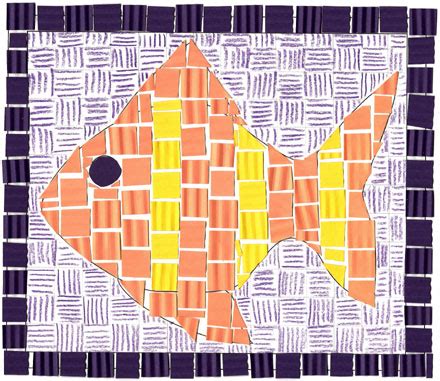 How To Make Paper Mosaics Friday Fun Aunt Annie S Crafts