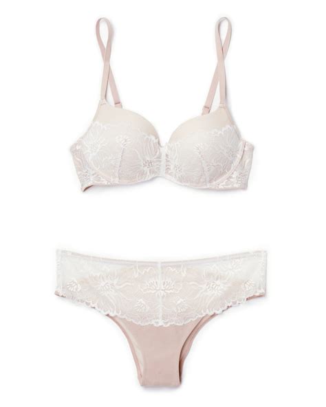 Cyla Light White Push Up Plunge 32a 38d Adore Me