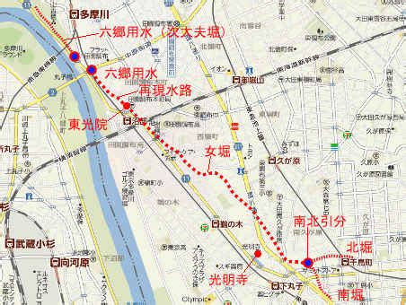 六郷用水女堀と南北引分魅惑の散策路 多摩川散策情報