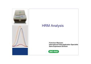 Introduction To High Resolution Melt Analysis Ppt