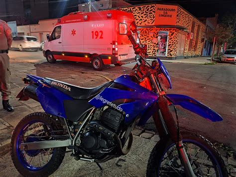 Jovem de 18 anos sofre lesões em acidente de trânsito em Alegrete