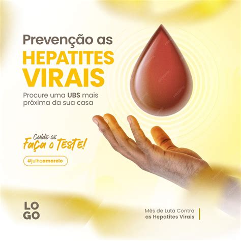 Premium Psd Campanha Julho Amarelo Mes De Luta Contra As Hepatites Virais
