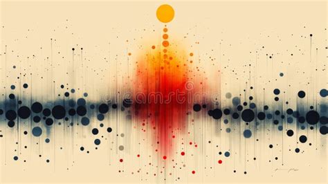 Abstract Art Piece Depicting Vibrant Circles And Gradient Colors Showcasing A Blend Of Warm And