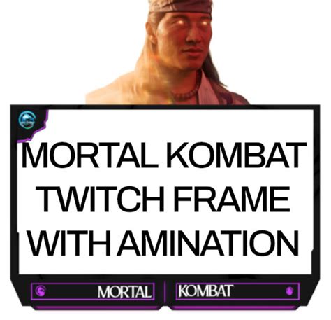 Animated Liu Kang Twitch Stream Overlay Mortal Kombat Inspired Live