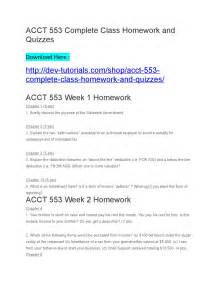 Acct 553 Complete Class Homework And Quizzes By Hateerer Issuu