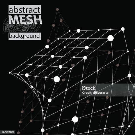 Vector Digital 3d Abstraction Lattice Geometric Square Template向量圖形及更多