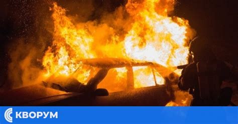 Лек автомобил изгоря напълно до силистренско село Кворум Силистра