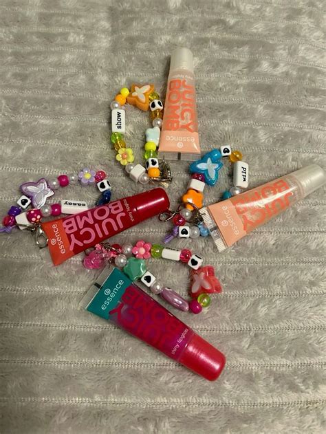 Diy Lipgloss Keychains In 2024 Fun Diy Crafts Fun Easy Crafts Diy Arts And Crafts