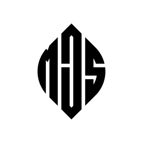 Mjs Circle Letter Logo Design With Circle And Ellipse Shape Mjs Ellipse Letters With