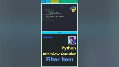 Python Program Filter Item 🥵🔥python Coding Shortsfeed Youtube