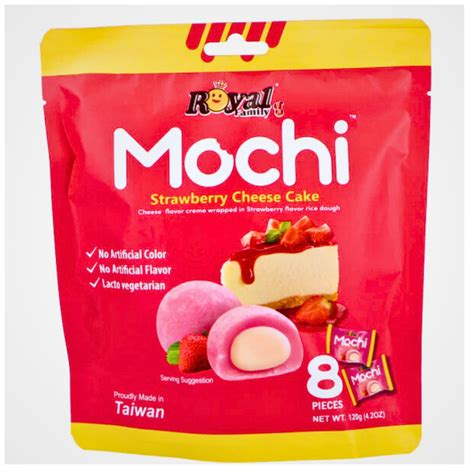 Buy Royal Mochi Strawberry Cheese Cake Flavour 12 X 120g The Kandy King