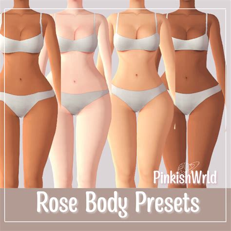 Rose Body Preset By Pinkishwrld Screenshots The Sims 4 Create A Sim Curseforge