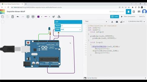 Arduino Led 2 Interfacing Tutorial Step By Step Guide In Tinkercad In Hindi Youtube
