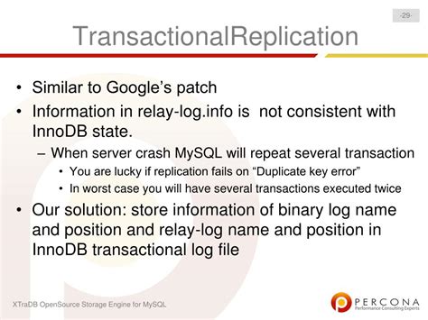 Ppt Xtradb Opensource Storage Engine For Mysql Powerpoint