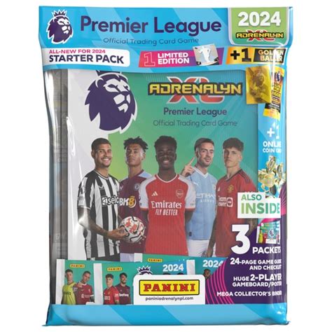 Panini Premier League 2024 Adrenalyn Xl Trading Card Game Starter Pack