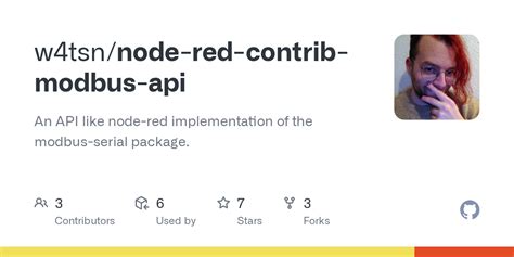 Github W4tsnnode Red Contrib Modbus Api An Api Like Node Red