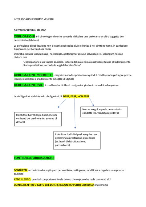 Appunti Diritto Scuola Superiore Docsity