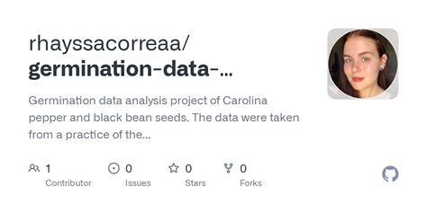 Github Rhayssacorreaagermination Data Analysis Project Germination