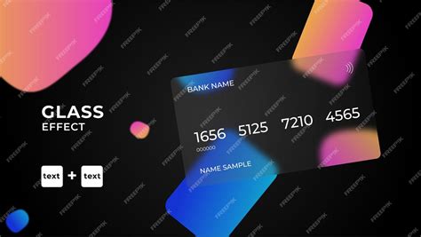 Premium Vector Gradient Glassmorphism Effect Vector Background