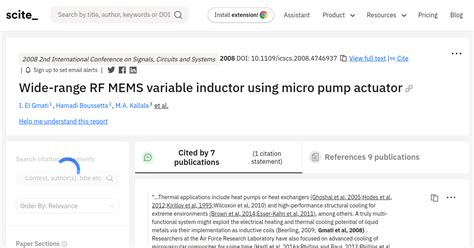 Wide Range Rf Mems Variable Inductor Using Micro Pump Actuator Scite