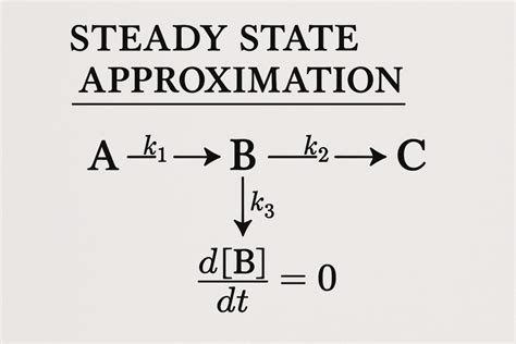 steady state approximation definition formula and examples