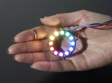 Anel Neopixel 12 X 5050 Leds Rgbw Com Drivers Integrados Opencircuit