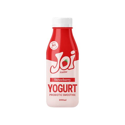 Joi Farm Strawberry Yogurt Probiotic Smoothie Price Buy Online At