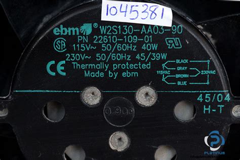 EBMPAPST W2S130-AA03-90 AXIAL FAN - Platinum International
