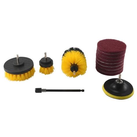 13 PièCes SéRies Perceuse Brosse Attachement Gommage Tampon la Brosse