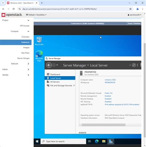 CentOS Stream OpenStack Dalmatian Configure Horizon Server World