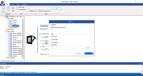 Screenshots For Stellar Repair For SQL Anywhere