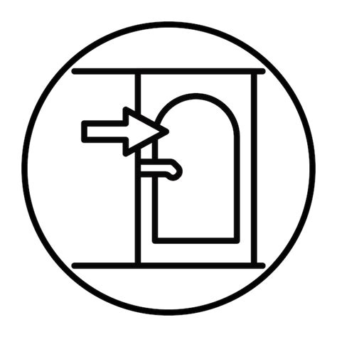 Premium Vector Emergency Exit Vector Icons