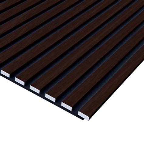 Pannello Fonoassorbente Decorativo Pvc Rovere Scuro 240x5725x19 Cm
