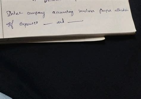 Inter Compary Accoenting Involves Proper StudyX