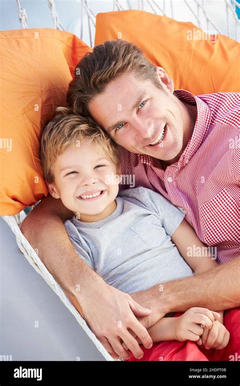 Father Son Dad Fathers Sons Stock Photo Alamy