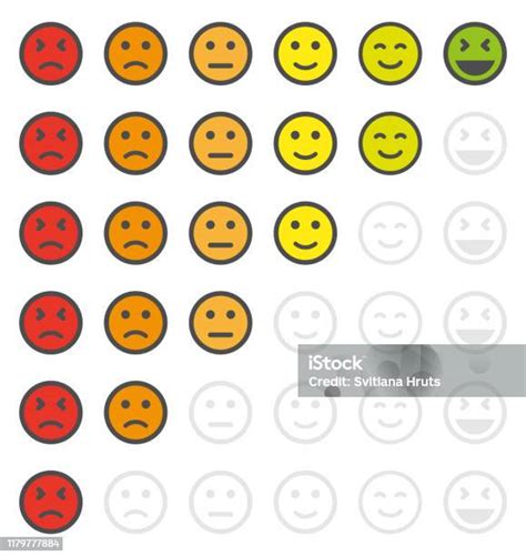 사람들은 화가 난 얼굴과 행복한 얼굴로 감정의 형태로 규모를 평가합니다 피드백 또는 만족도 등급 등급매기기에 대한 스톡 벡터 아트 및 기타 이미지 Istock