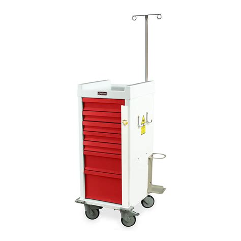Harloff MRN7B EMG 7 Drawer Narrow MR Conditional Emergency Cart