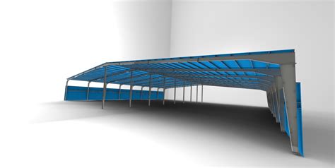 大跨度屋顶结构 Solidworks 2014 模型图纸下载 懒石网