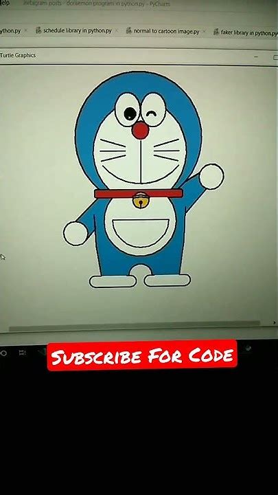 Make Doreamon Project Using Python Python Projects Subscribe For Code Shorts