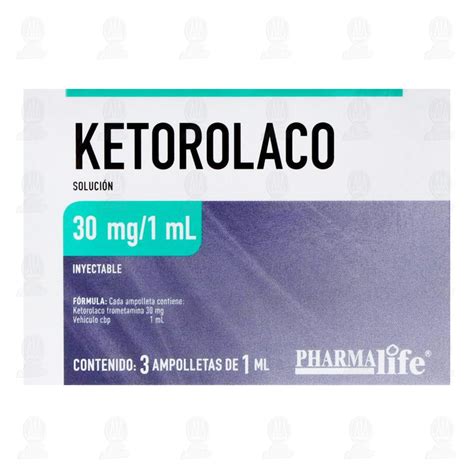 Ketorolaco Solucion Inyectable 30 Mg Ml Precio Accessanexat