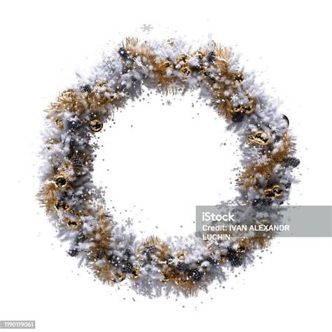 흰색 배경에 눈송이 리본 황금색과 종이 공으로 설정 멋진 크리스마스 2020 프레임 2020년에 대한 스톡 사진 및 기타 이미지