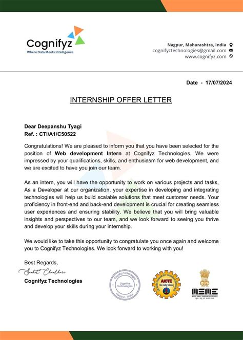 deepanshu tyagi on linkedin learninginprogress newbeginning hope thankful offerletter