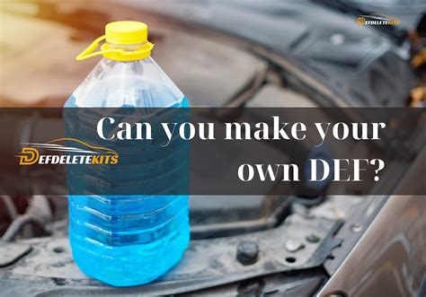 Can You Make Your Own DEF Save Money And Reduce Emissions The