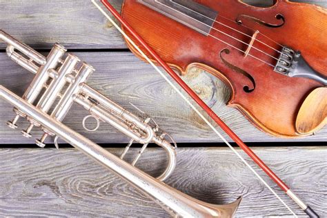 Vintage Style Musical Instuments Stock Image Image Of Chord Blow 154437337