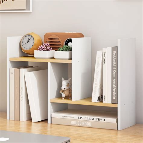 Amazon Hossejoy Adjustable Desktop Bookshelf Office Organizer Desk