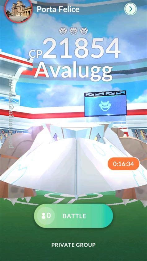 Hisuian Avalugg Raid Boss Pokemon Go