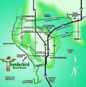 Map Of Treasure Is Area Treasure Island Florida Treasure Island Beach Resorts